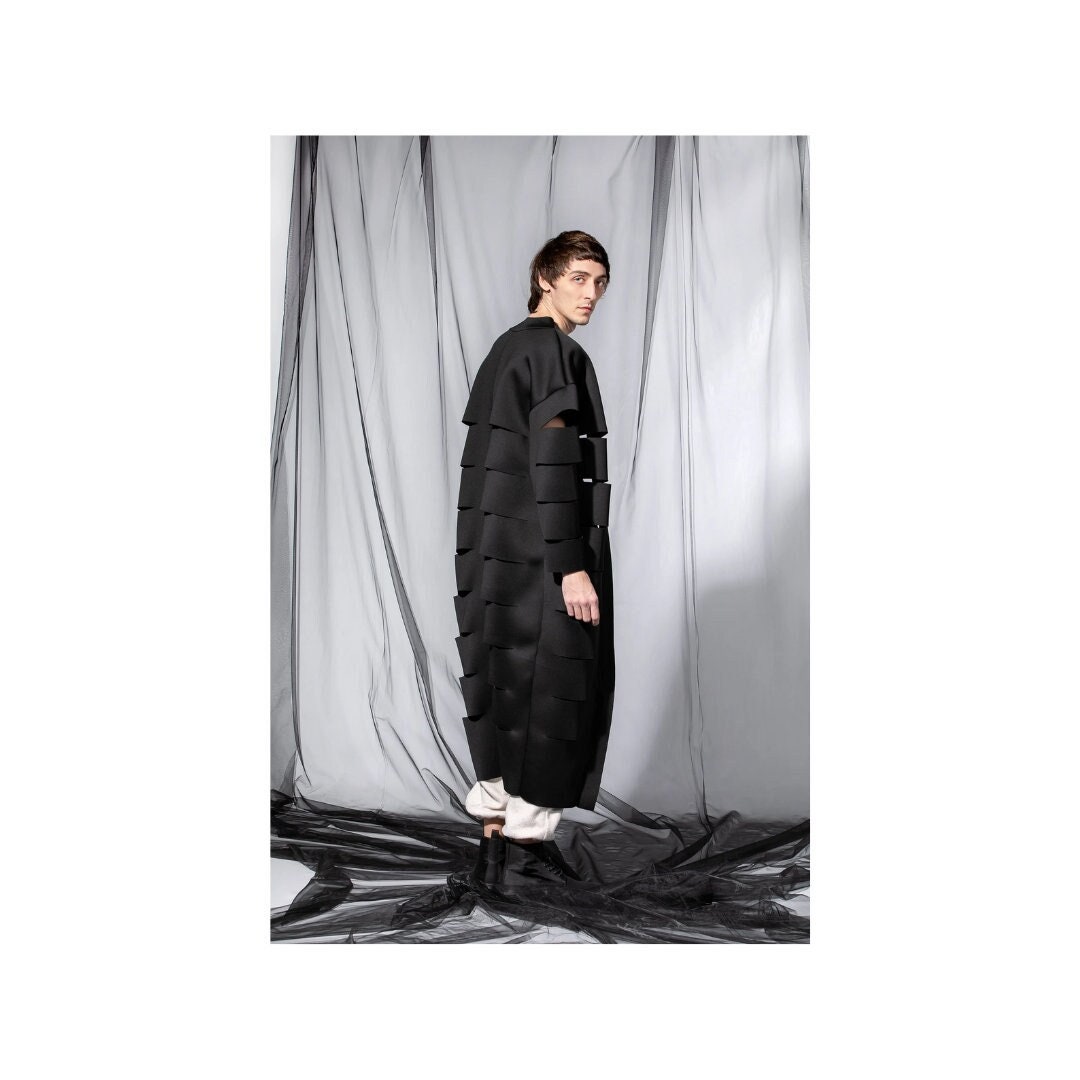Techwear Avant Garde Coat Men, Cyberpunk Jacket, Techwear Jacket, Rave ...