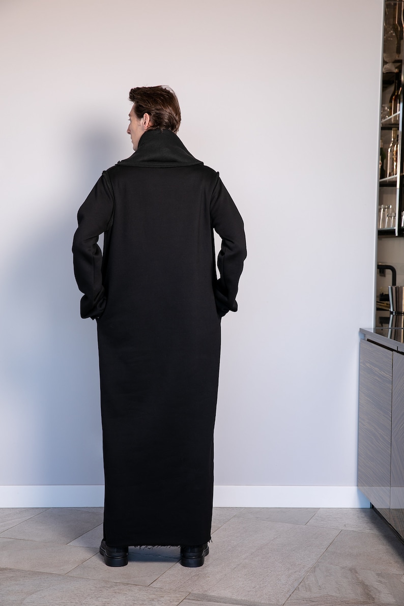 Kaftan Men Winter Men Robe in Black Gender Neutral Clothing - Etsy