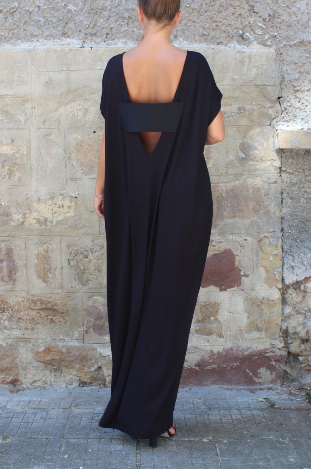 Open Back Dress Oversize Dress With Open Back Sleeveless - Etsy