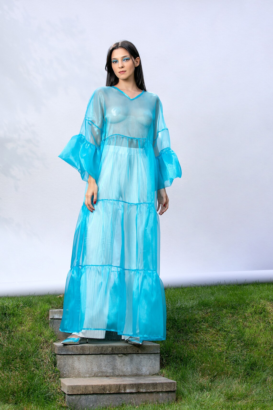 Organza Dress, See Through Dress, Festival Clothing, Transparent Dress ...