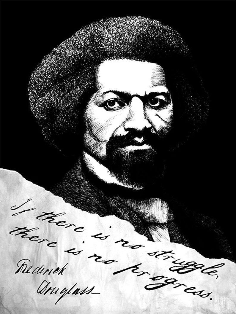 Frederick Douglass american Icons Series by Ryan Sheffield | Etsy