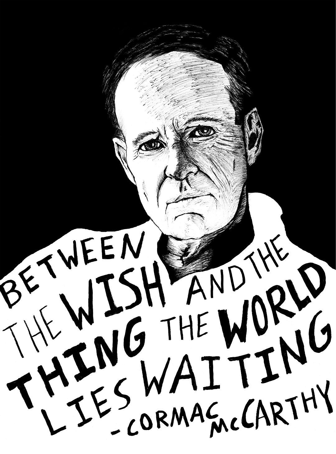 Cormac Mccarthy - Author Portrait & Quote - 12x16 Art Print for ...
