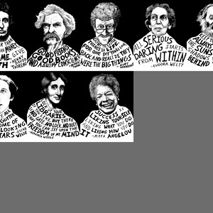 5 Author Quote Posters - High-resolution Digital Files - 40+ Authors ...