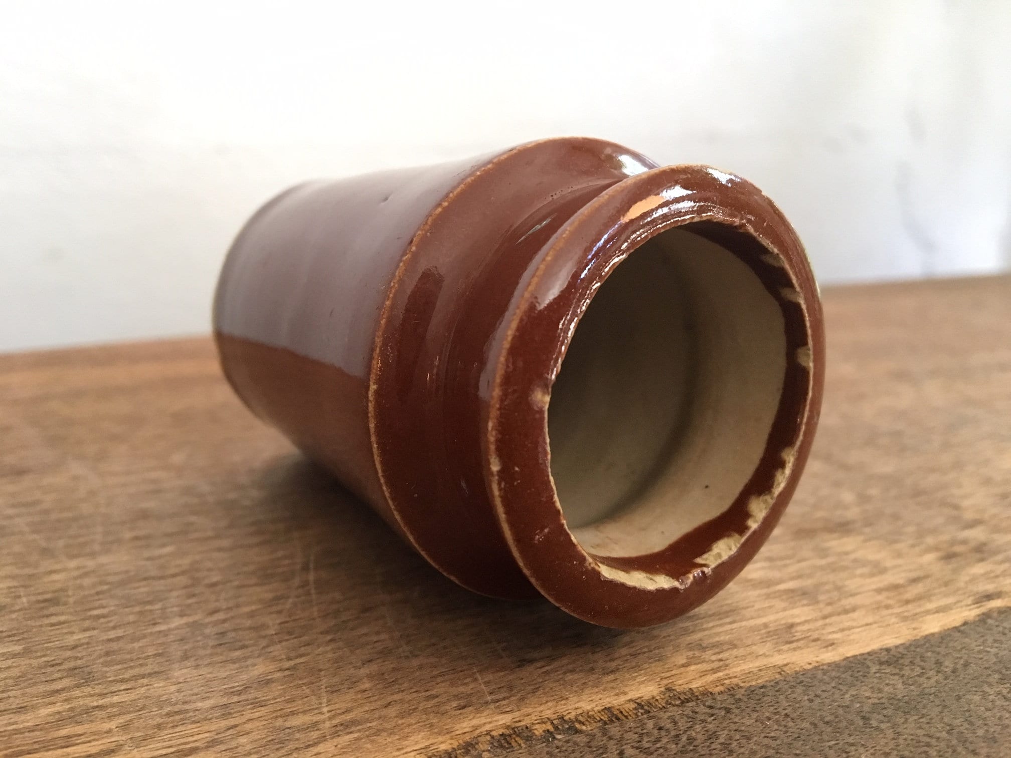 Antique Creamer Pot English Stoneware Plain Pottery From - Etsy