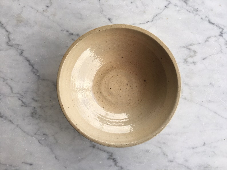 Vintage Ceramic Plain Bowl off White One of a Kind Studio - Etsy