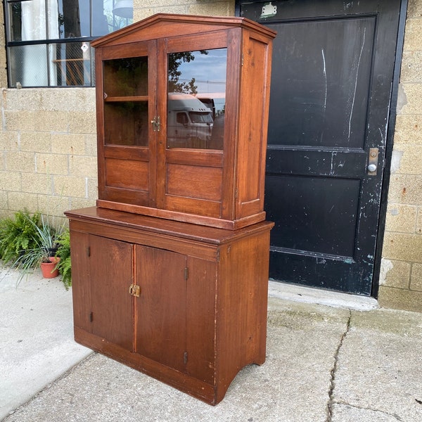 Primitive Cabinet - Etsy