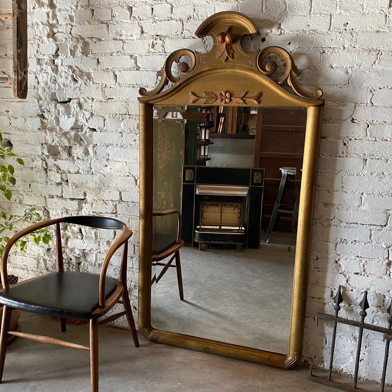 Large Antique Mirror - Etsy