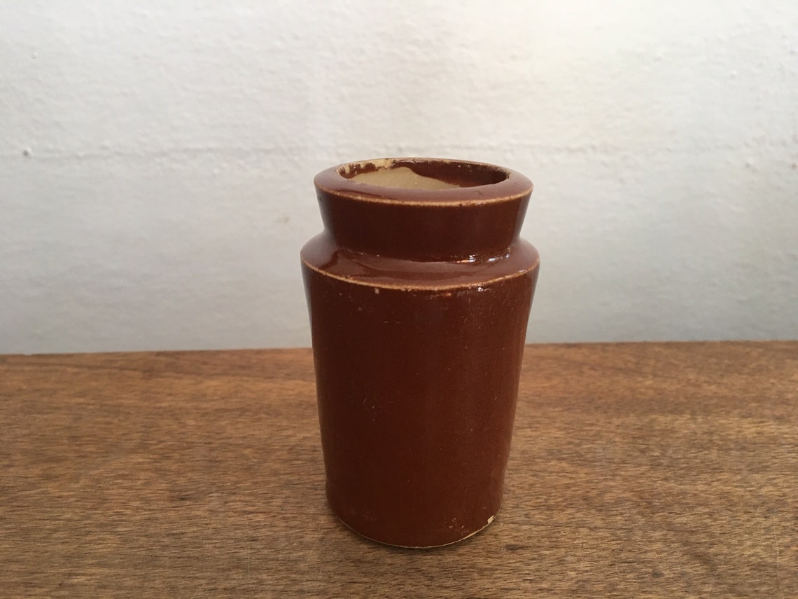 Antique Creamer Pot English Stoneware Plain Pottery From - Etsy