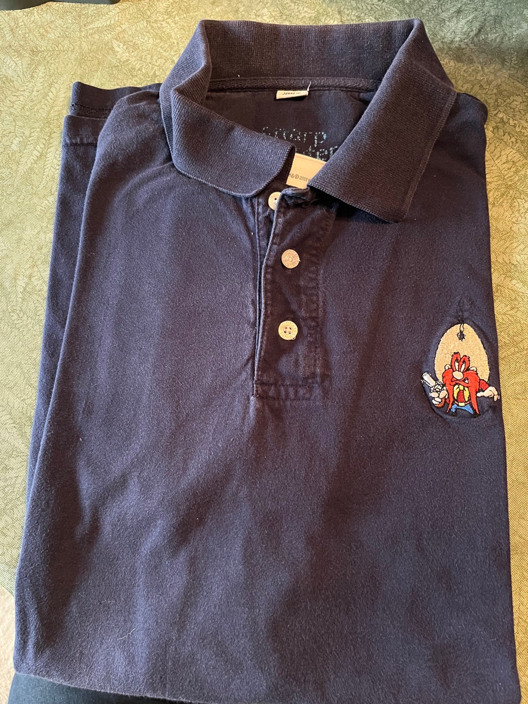 Yosemite Sam Navy Polo Shirt - Etsy
