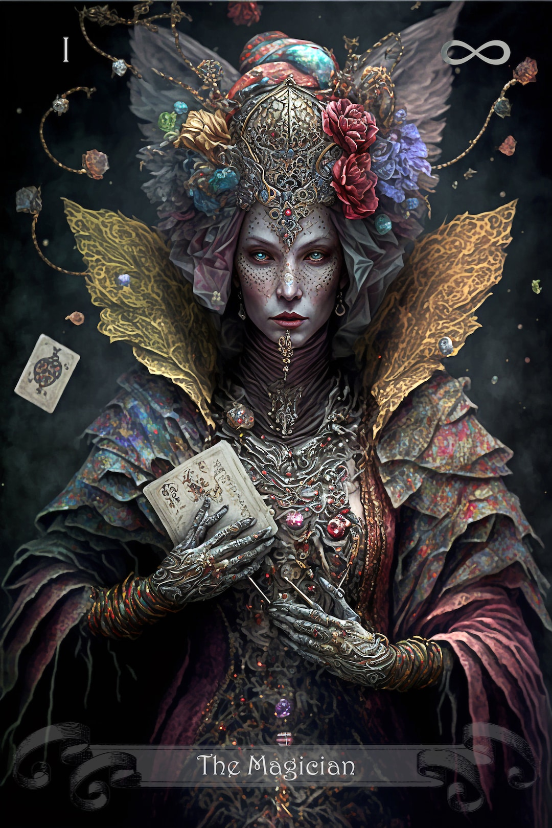 Mythic Tarot Poster the Magician Tarot Card, Size: 1218, Dark Magic ...