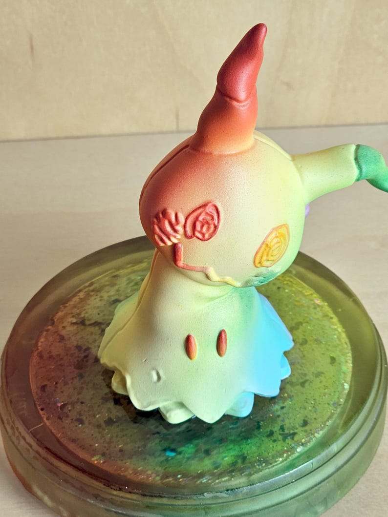 Mimikyu Poké Ghost Statue - Hand Painted Rainbow Rare - Artist Limited ...