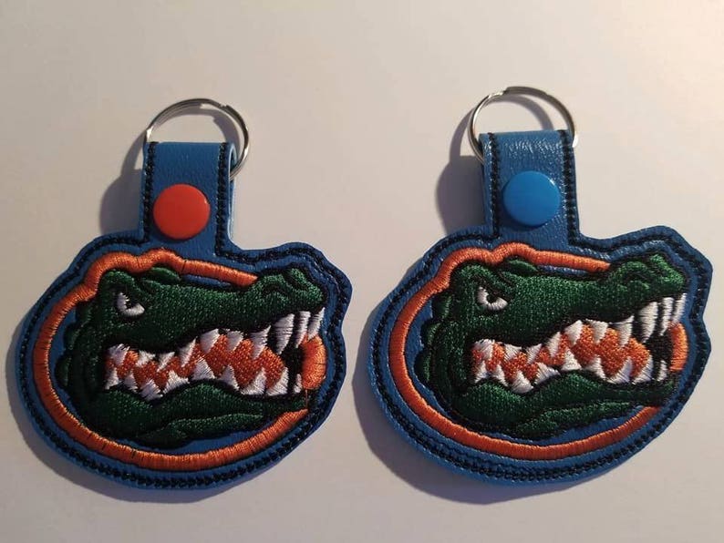 Key Fob Keychain Gators Made Using Vinyl Florida Team - Etsy