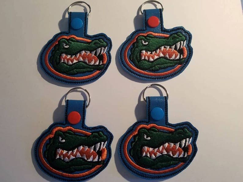 Key Fob Keychain Gators Made Using Vinyl Florida Team - Etsy