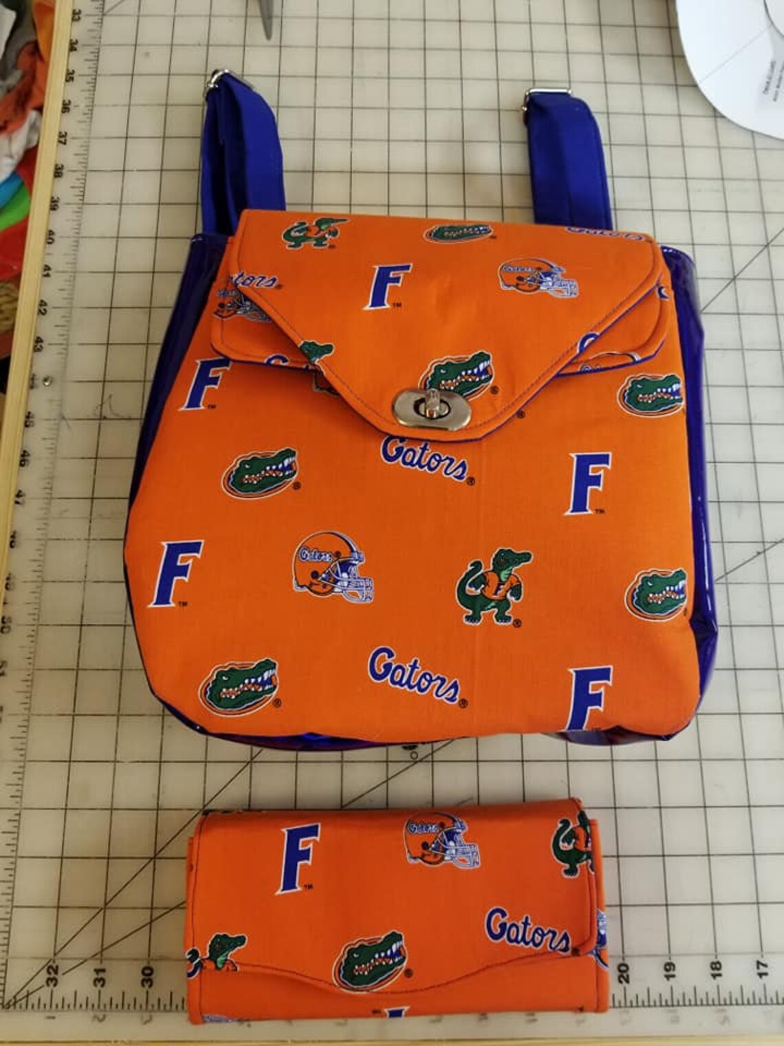 Florida Gators backpack purse Florida University. Made from | Etsy