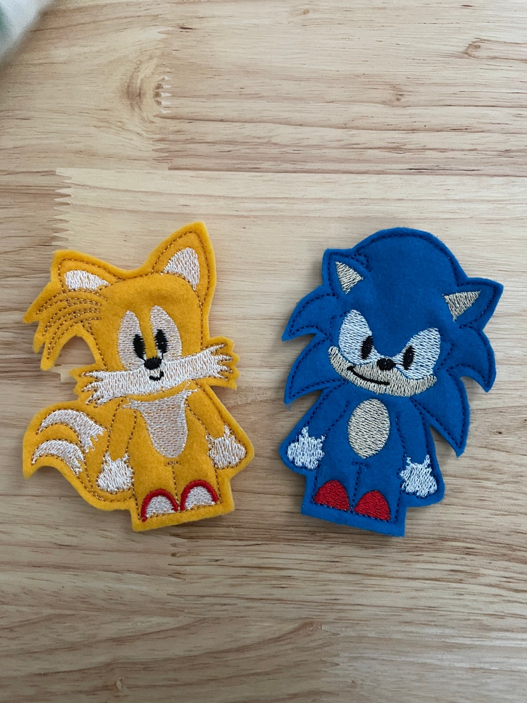 Finger Puppets - Sonic the Hedgehog, Tails, Knuckles - Etsy Australia