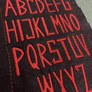 Ghostbusters Font Embroidery Design: 1.5" Nametag Letters (digital ...