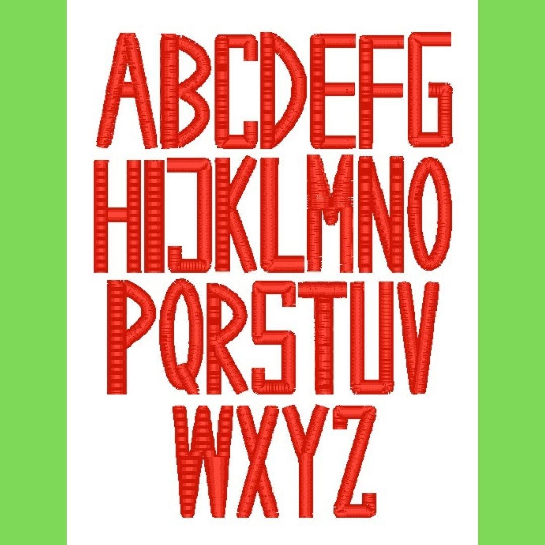 Ghostbusters Font Embroidery Design: 1.5" Nametag Letters (digital ...