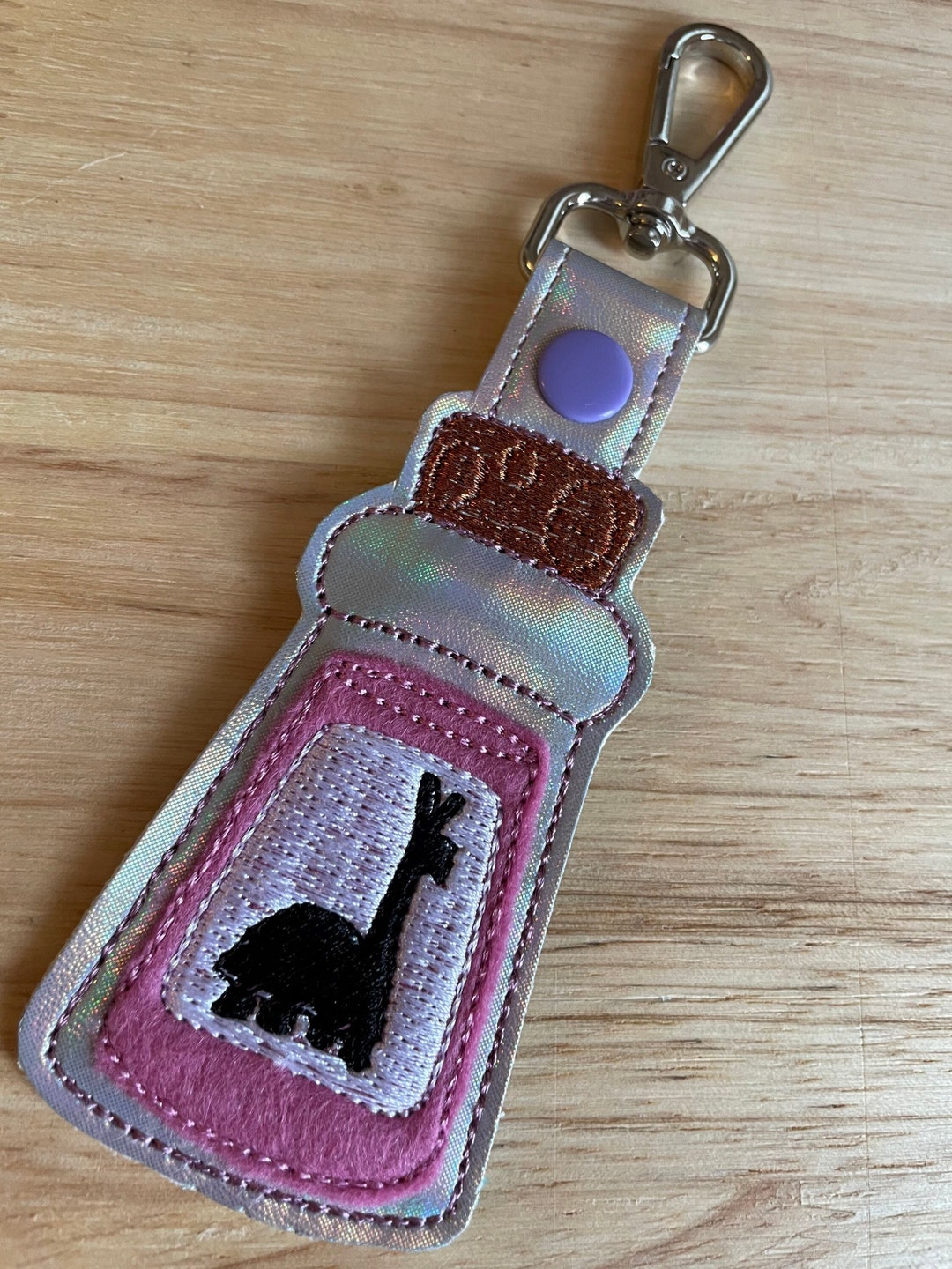 Extract of Llama Keychain - the Emperor’s New Groove Snap Tab, Key Fob ...