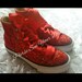 Custom Crystal Rhinestone Ruby Red Converse Shoes Swarovski - Etsy