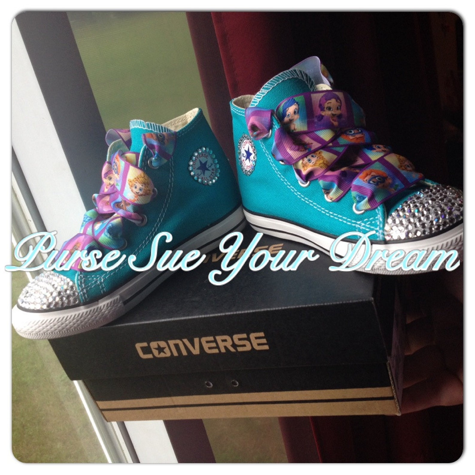 Crystal Rhinestone Bubble Guppies Converse Bubble Guppies | Etsy