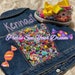 Custom Candy Themed Jean Jacket Candy Birthday Candyland Candy Shoppe ...