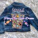 Custom Candy Themed Jean Jacket Candy Birthday Candyland Candy Shoppe ...