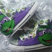 Swarovski Crystal Rhinestone Ninja Turtle Birthday Converse Shoes ...