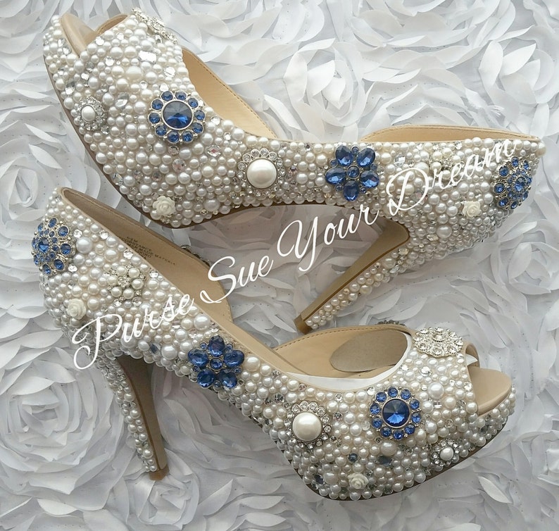 Custom Vintage Inspired Heels Swarovski Crystal Heels - Etsy