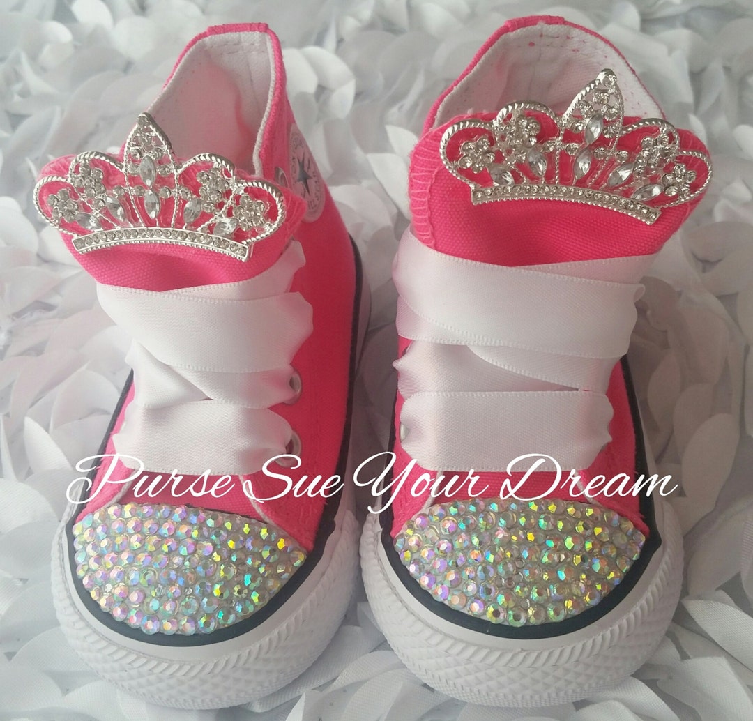 Custom Swarovski Crystal Rhinestone Custom Converse Shoes - Etsy