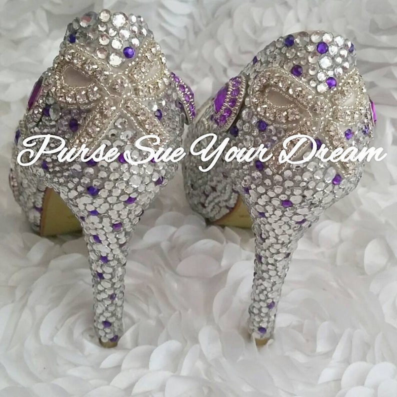 Swarovski Crystal Custom Platform Pumps Swarovski Crystal - Etsy