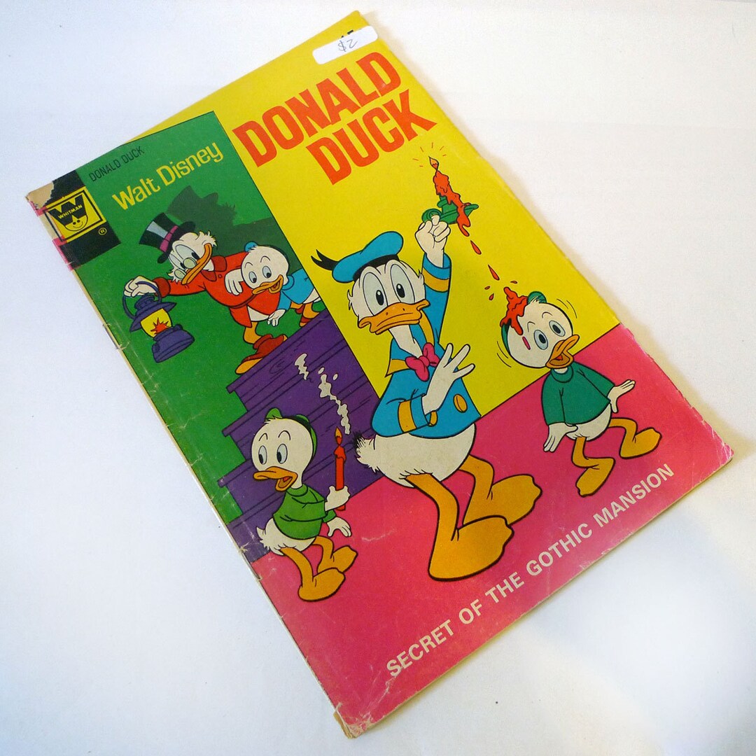 Walt Disney DONALD DUCK #144 1972 "secret of the Gothic Mansion ...