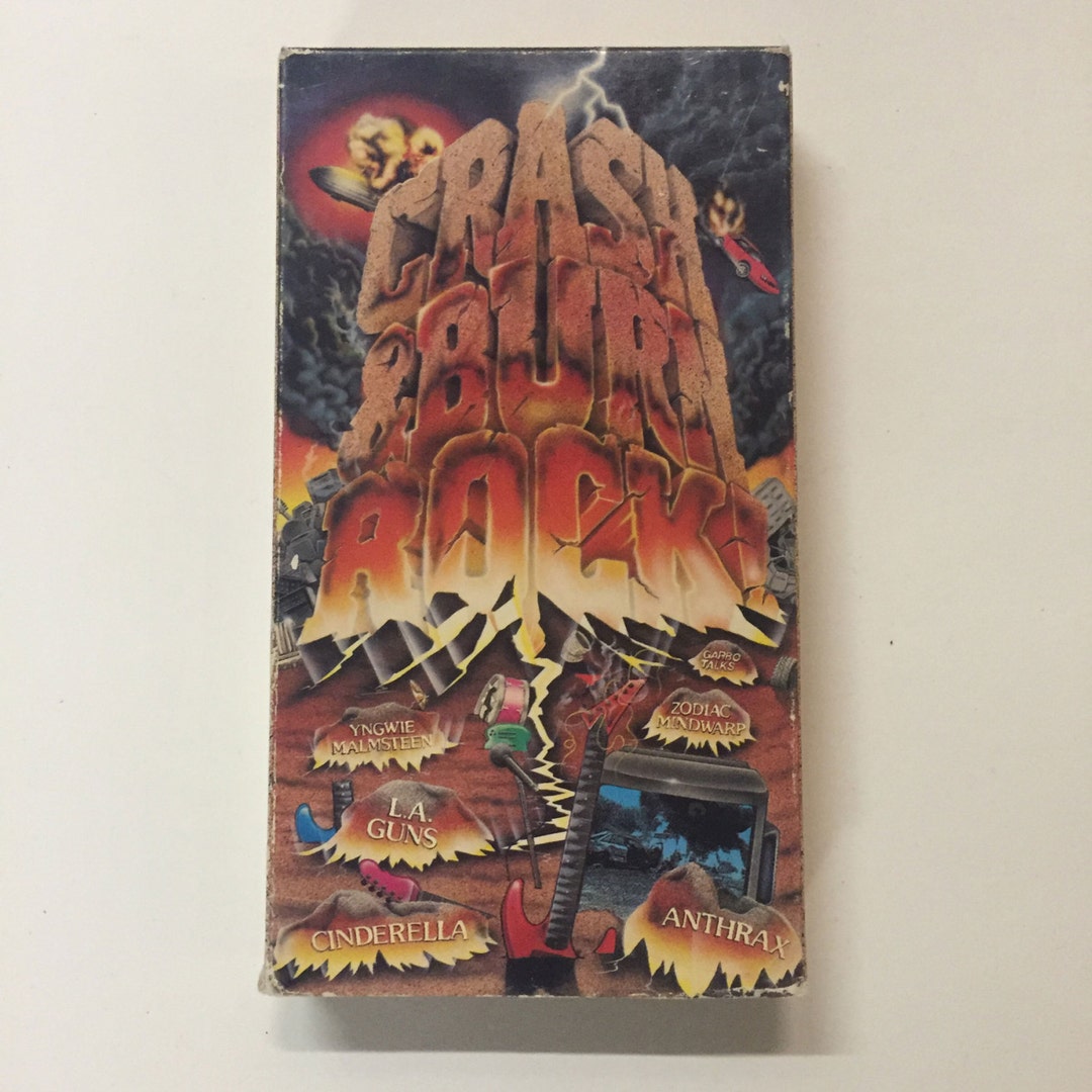 Crash & Burn Rock: Cinderella, Anthrax, LA Guns, Zodiac Mindwarp VHS ...