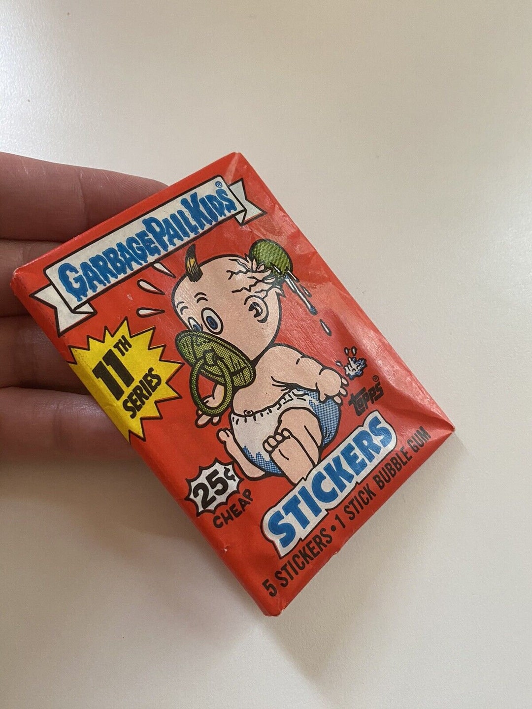 Garbage Pail Kids Cards 11th Series 1987 Unopened Wax Pack OS11 NEW ...