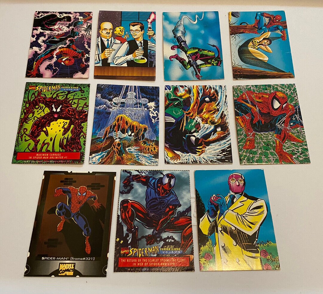 SPIDERMAN II 30th Anniversary Marvel 1992 Trading Cards Lot ...