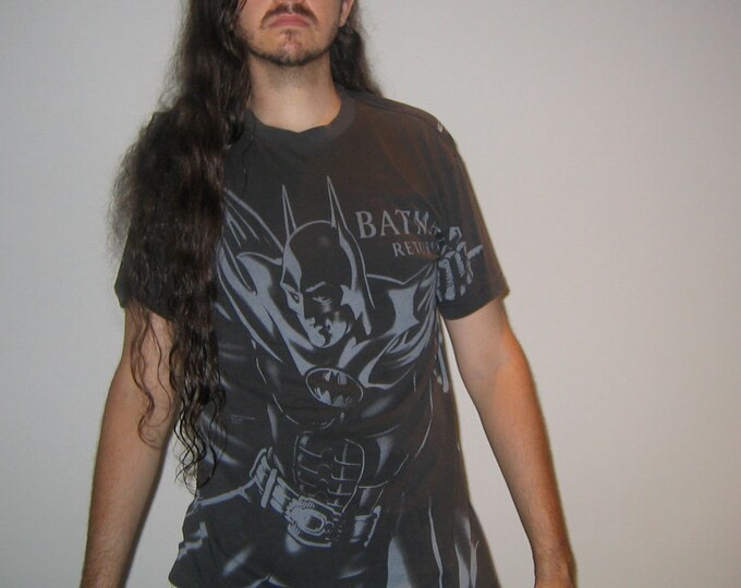 BATMAN RETURNS Vintage All-over Print T-shirt Size L Tim Burton - Etsy