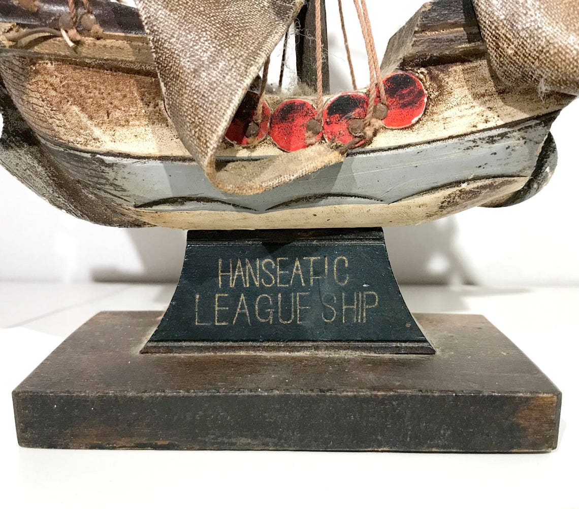 Vintage Model Hanseatic League Sailing Ship Made in Japan - Etsy
