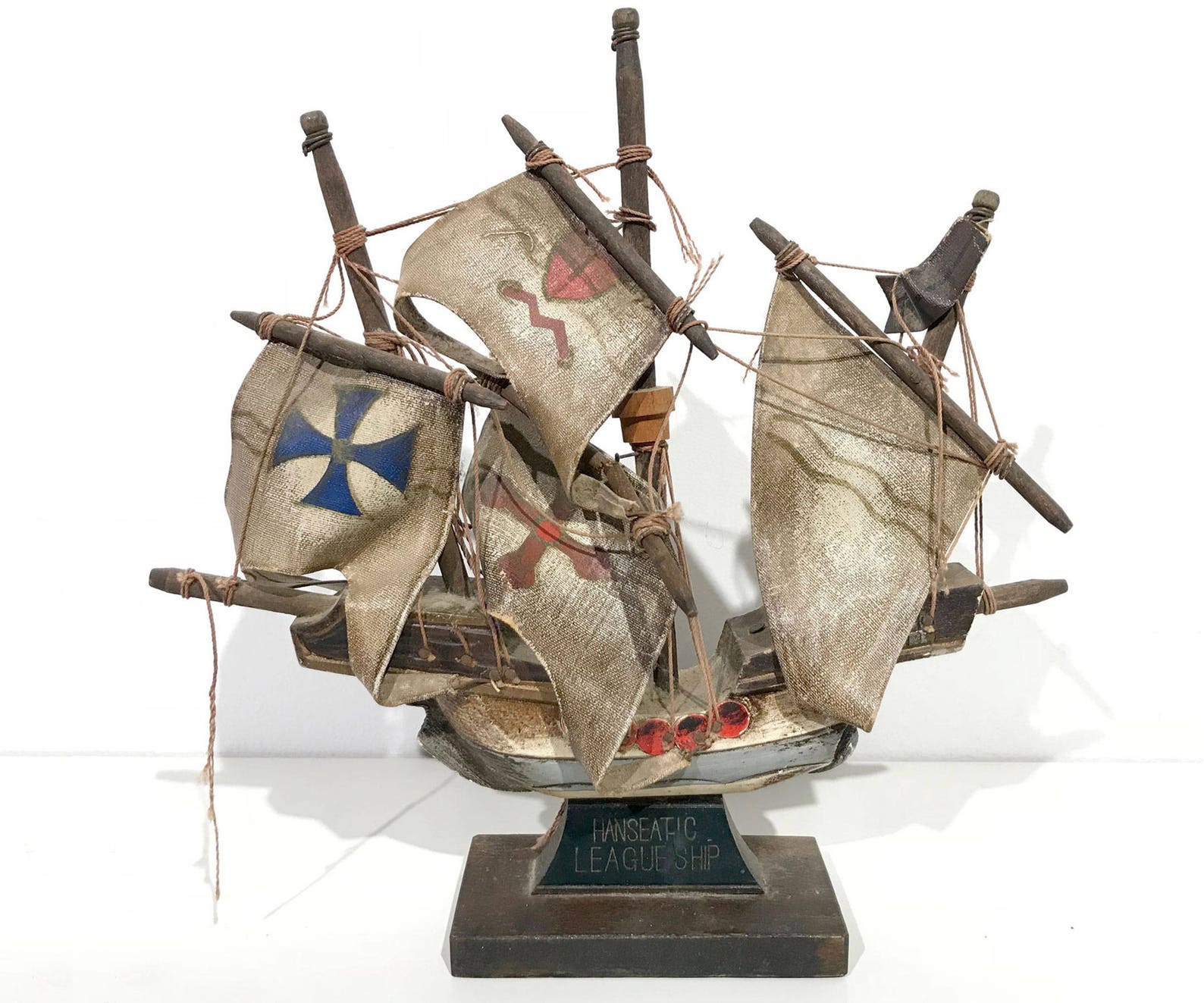 Vintage Model Hanseatic League Sailing Ship - Made in Japan - Etsy