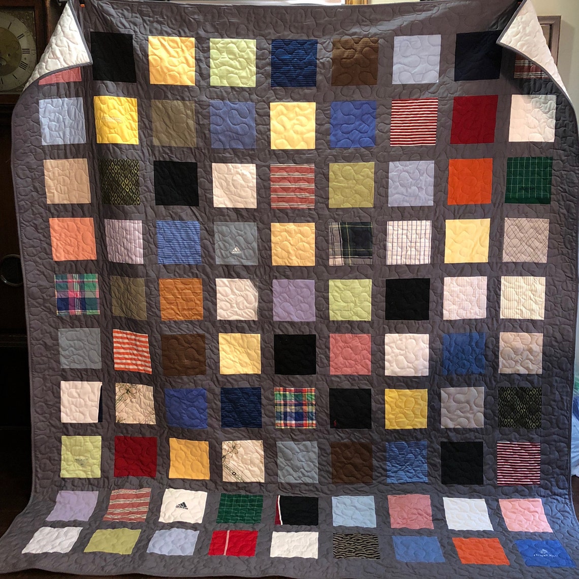 Grief Quilt Made From Loved Ones Clothing DEPOSIT ONLY | Etsy