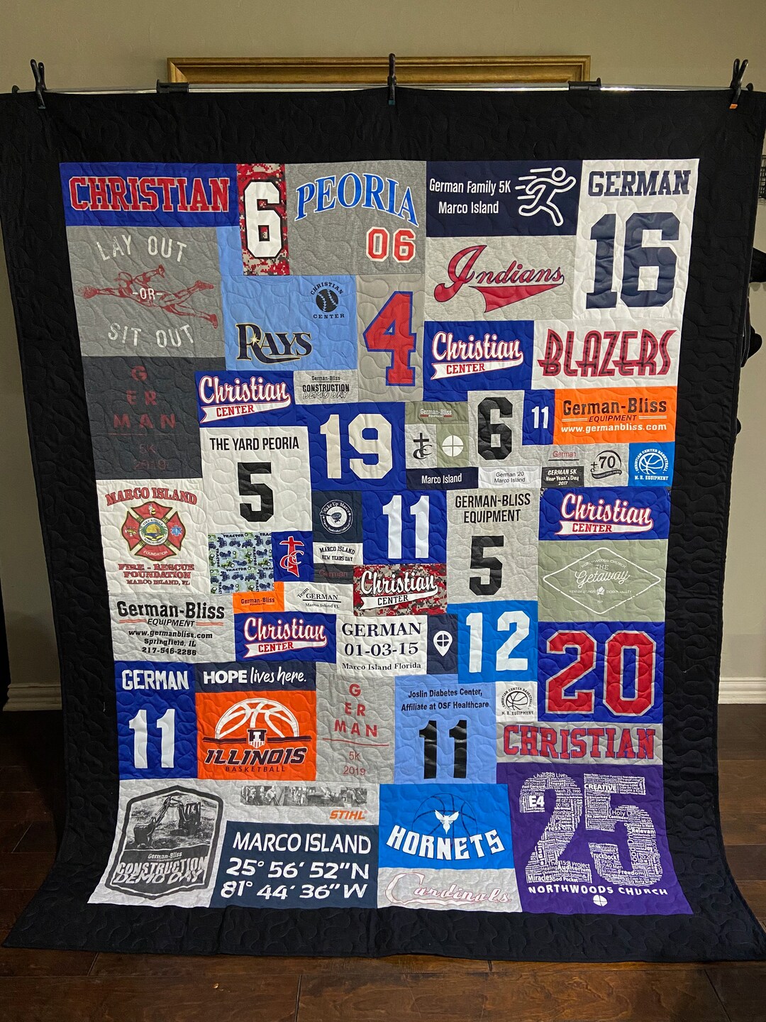 T-shirt Quilts Custom, Memory Quilt, Custom Order Quilt, You Pick Size ...