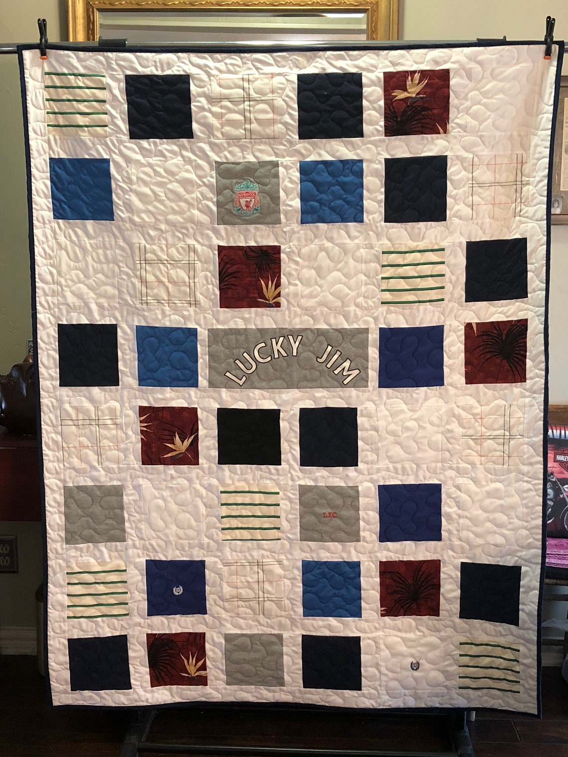 Grief Quilt Made From Loved Ones Clothing DEPOSIT ONLY | Etsy