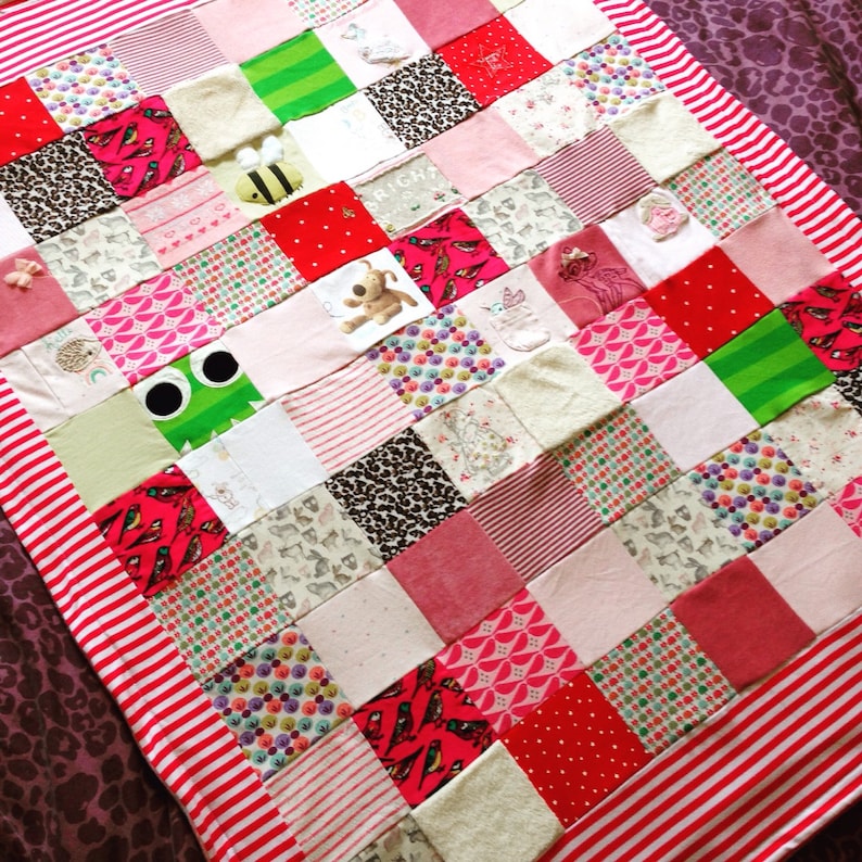 Keepsake Memory Patchwork Blanket Made With Your Baby's - Etsy