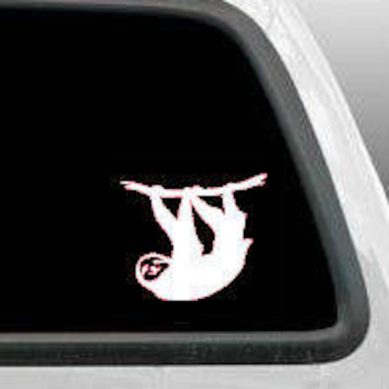 Sloth Decal Sticker Car Window Bumper Laptop Decor Silhouette | Etsy