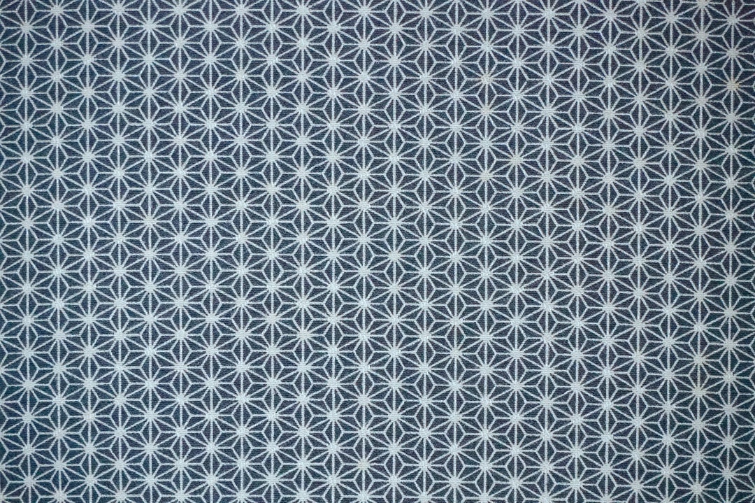 Vintage Asanoha Jinken Japanese Kimono Fabric - Etsy