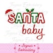Instant Download Christmas Santa Baby Applique Machine Embroidery ...