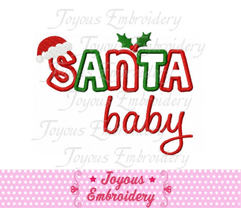 Instant Download Christmas Santa Baby Applique Machine - Etsy