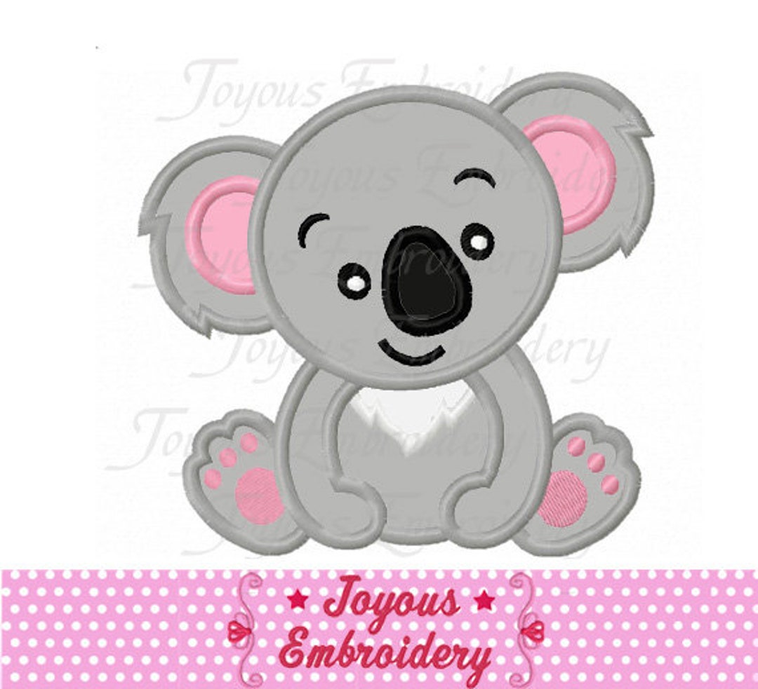 Koala Applique Machine Embroidery Design,baby Applique,koala Embroidery ...