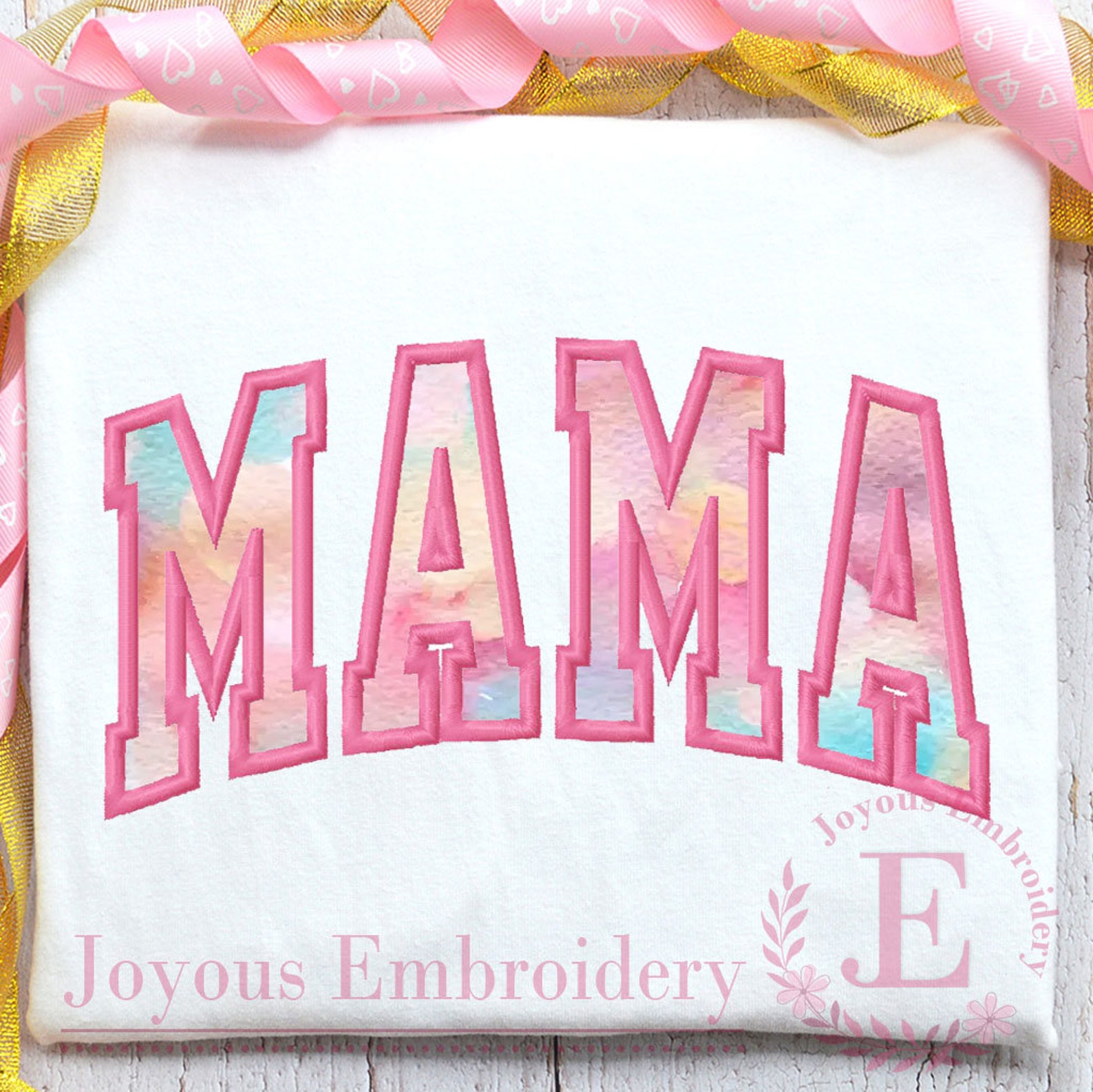 MAMA Applique Embroidery Design,mama Tshirt Embroidery File,instant ...