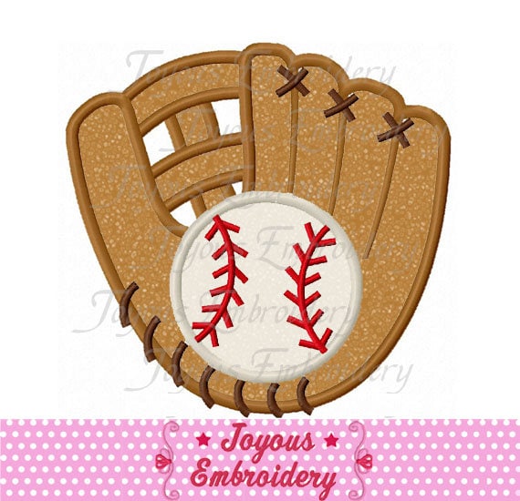 Baseball Applique Machine Embroidery Design Baseball Embroidery