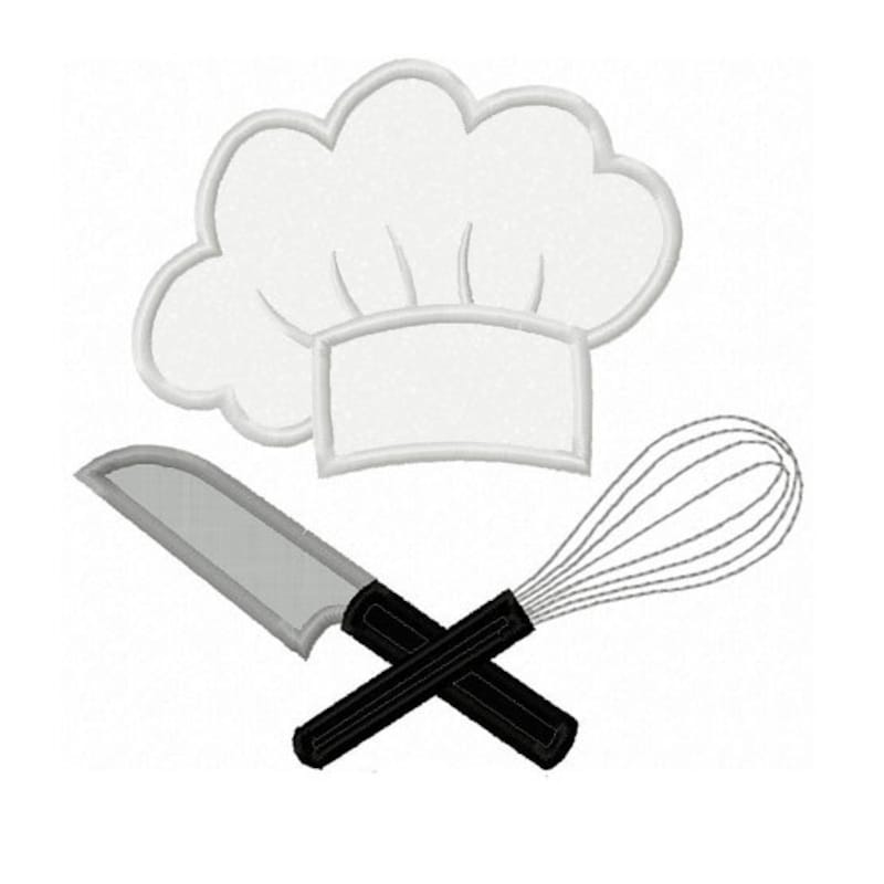 Chef Applique - Etsy