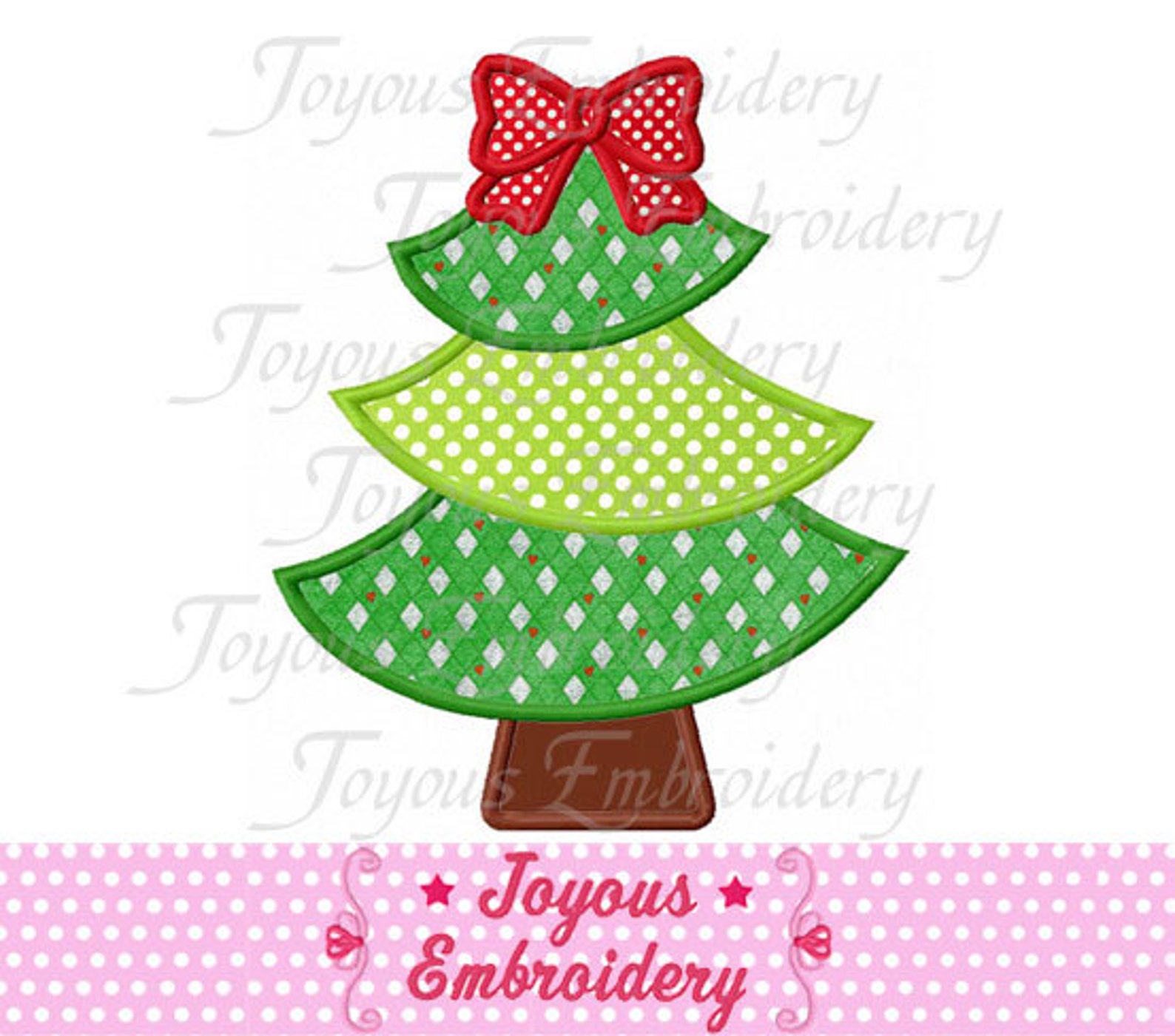 Instant Download Christmas Tree Applique Machine Embroidery - Etsy